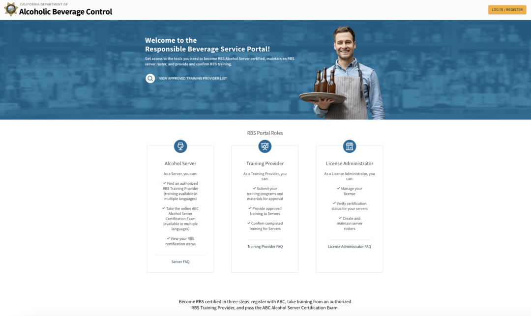 How to Get RBS Certified in California | Craft Serving